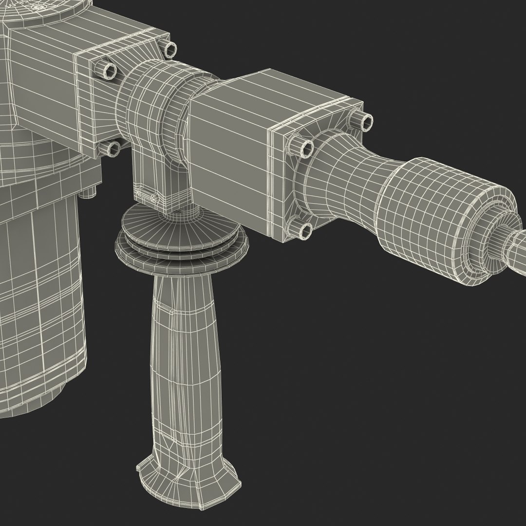 3d Electric Demolition Jack Hammer Model