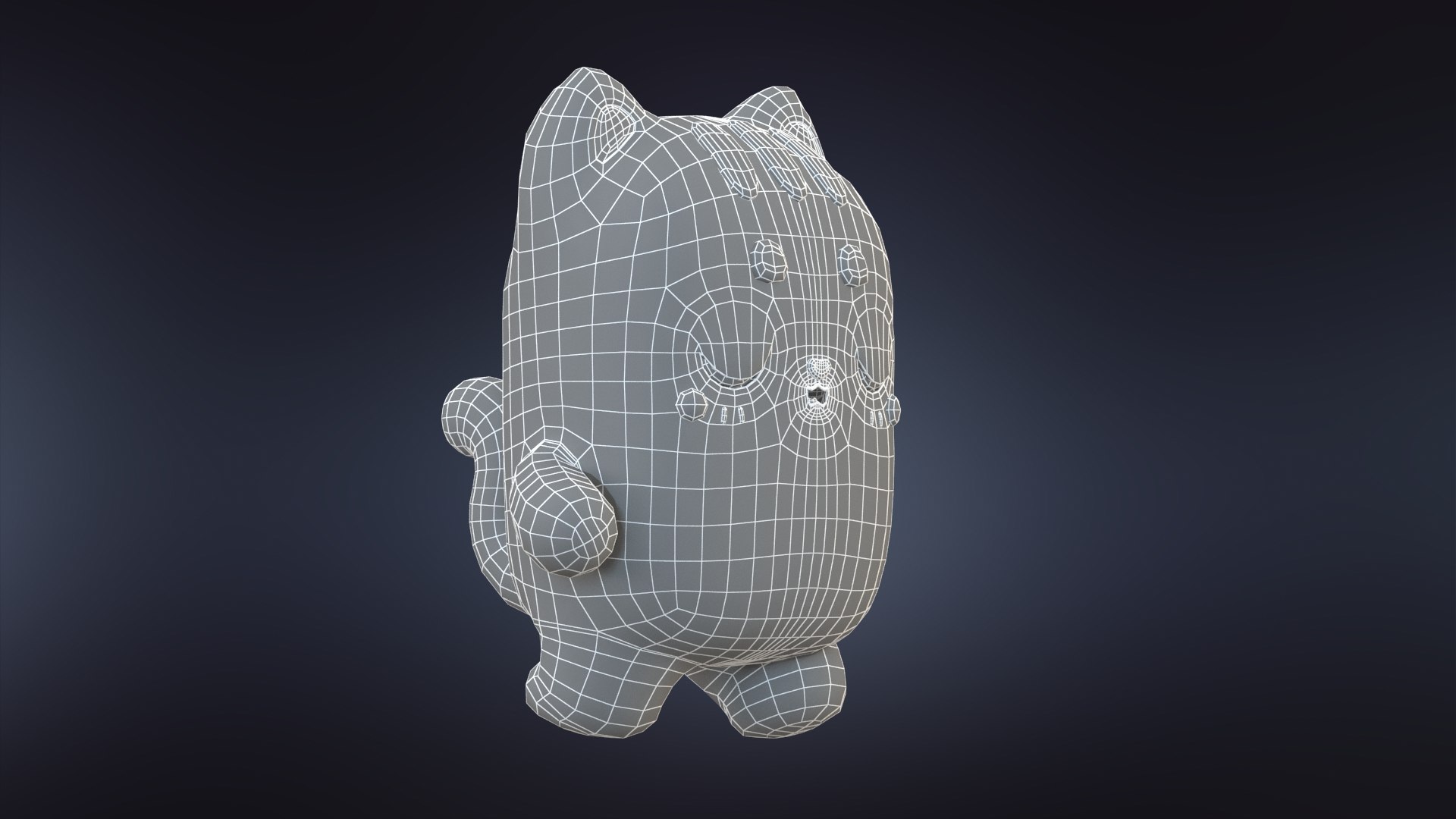 Cute Cartoon Cat Model - TurboSquid 1618920