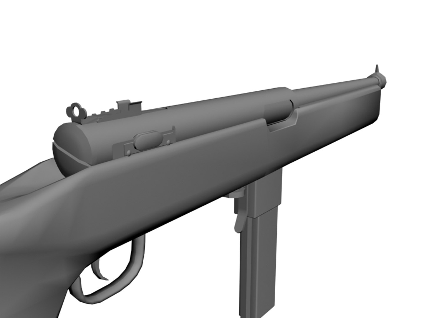 3d Model Reising M55 Smg