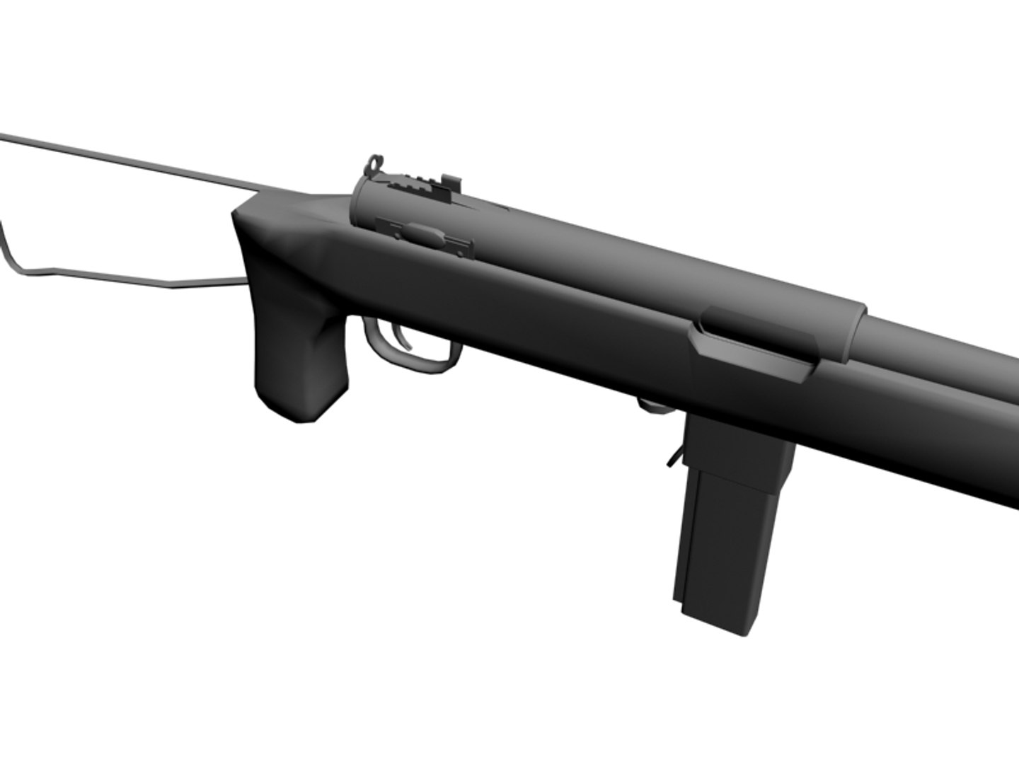 3d Model Reising M55 Smg