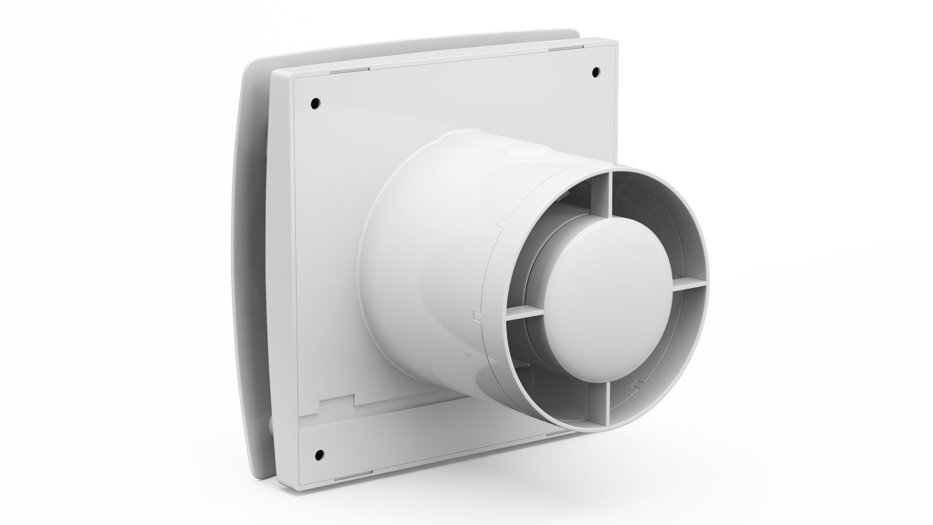 Extractor Fan Silent Dual 100 3D Model - TurboSquid 1980858
