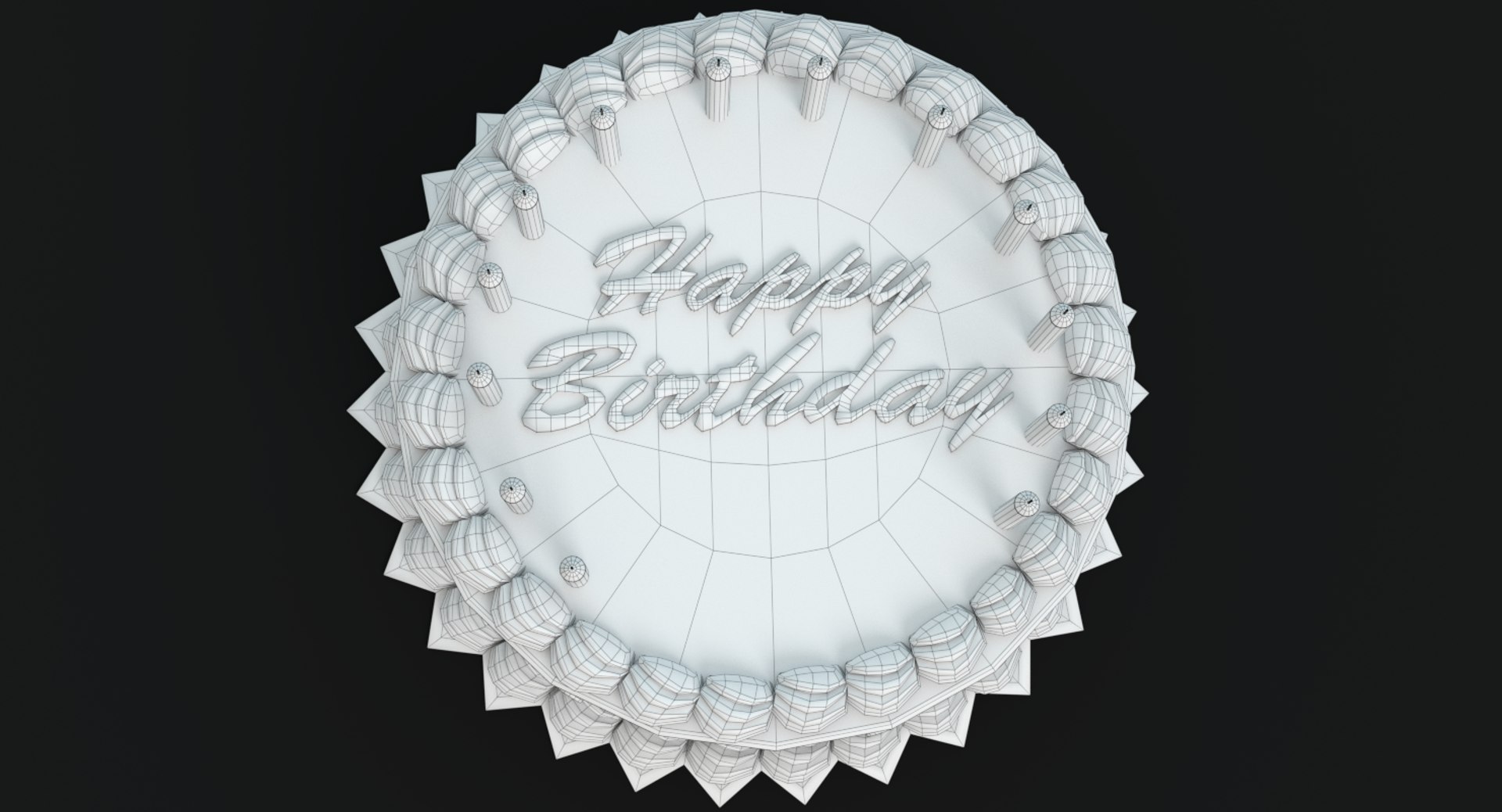Birthday cake model - TurboSquid 1199653
