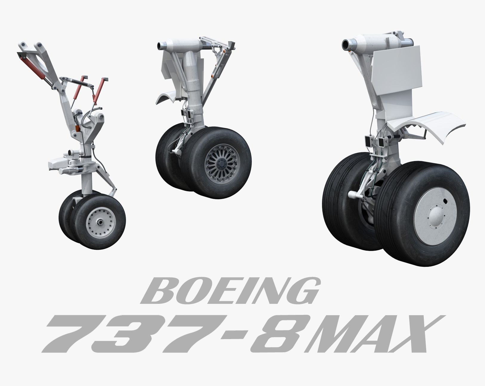 ボーイング737 MAX用ランディングギア3Dモデル - TurboSquid 1189219