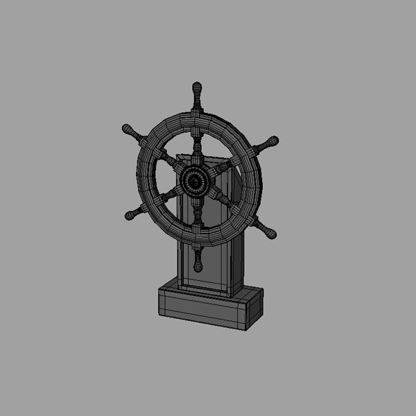 3d ship wheel