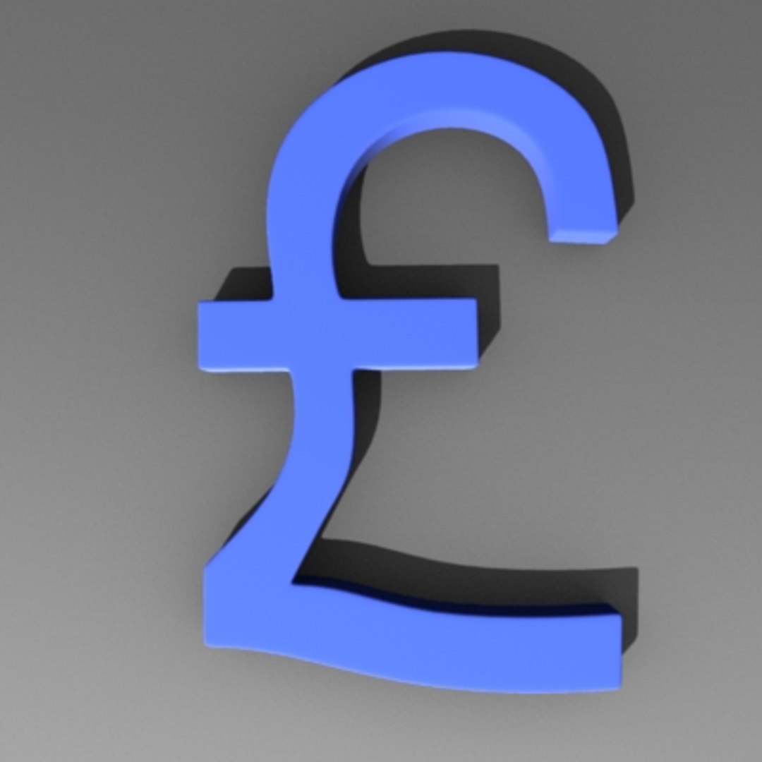 Pound Symbol 3d Model