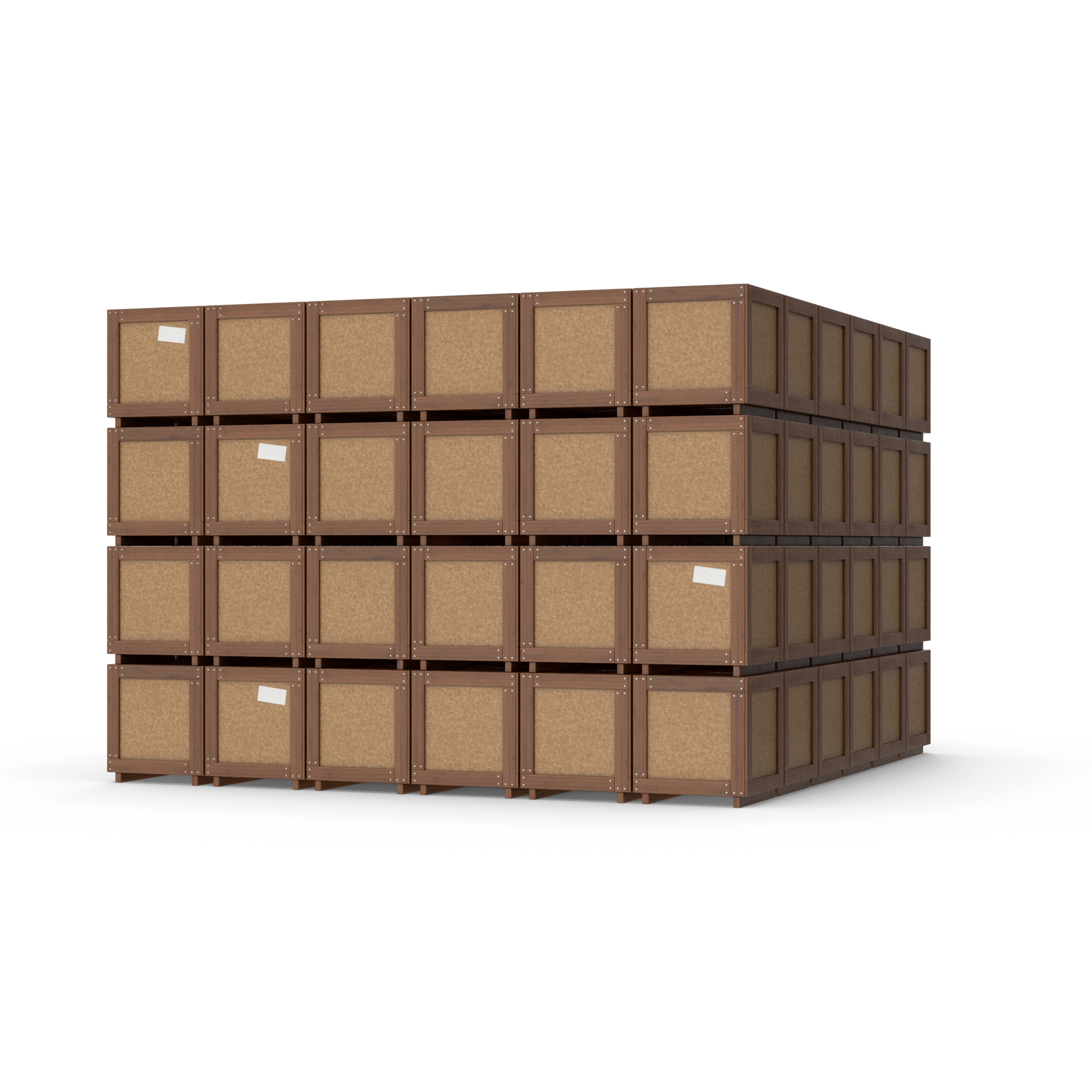 3D Wooden Crate Boxes Stack - TurboSquid 1994314