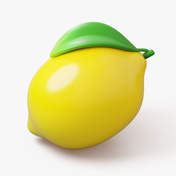 modelo 3d Fruta de limón estilizada - TurboSquid 2360410