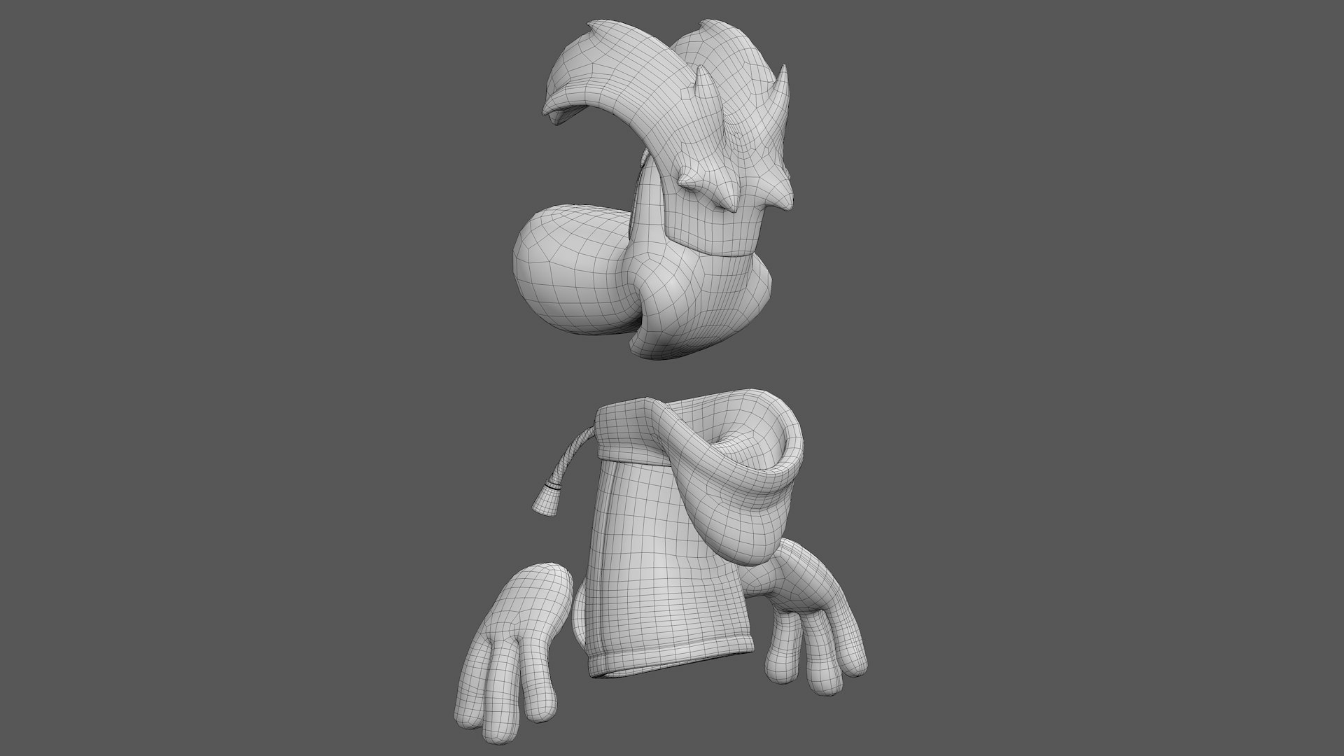3D Model Rayman Rabbids Character Mario Sparks Of Hope - TurboSquid 2088827