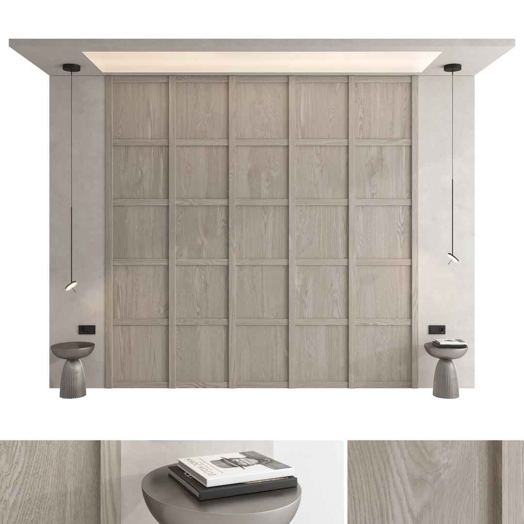 Decorative Wall Panel Set 118 3D - TurboSquid 2081421