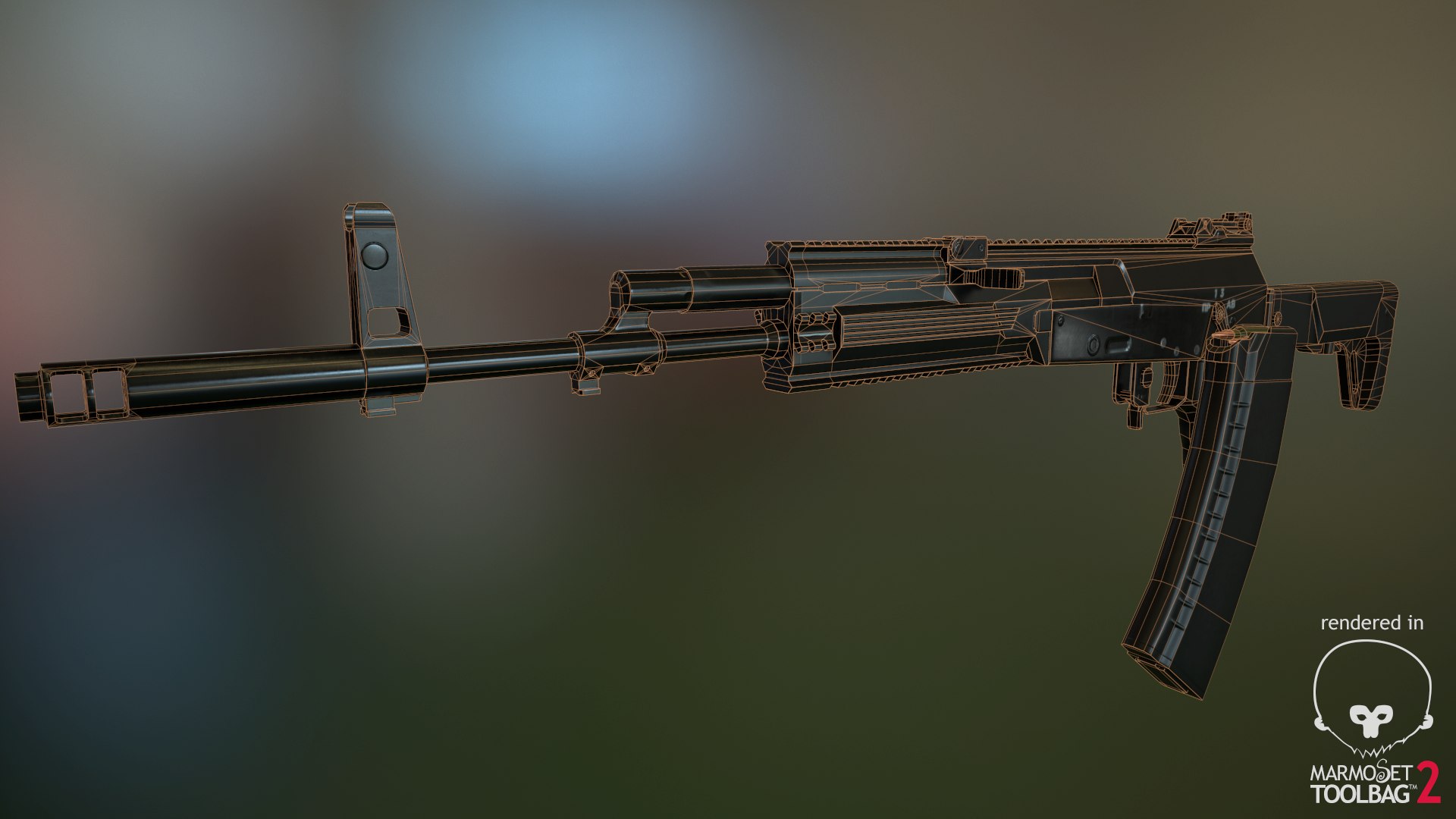 Russian Assault Rifle Ak-12 3d Model