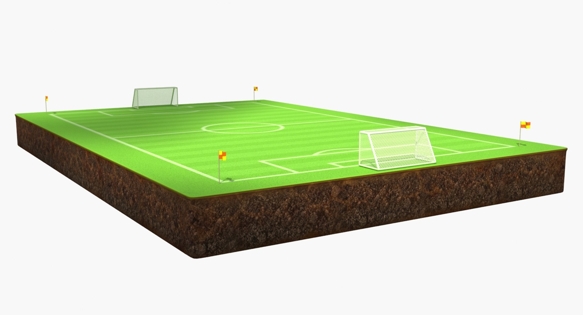 Soccer Field 3d Model