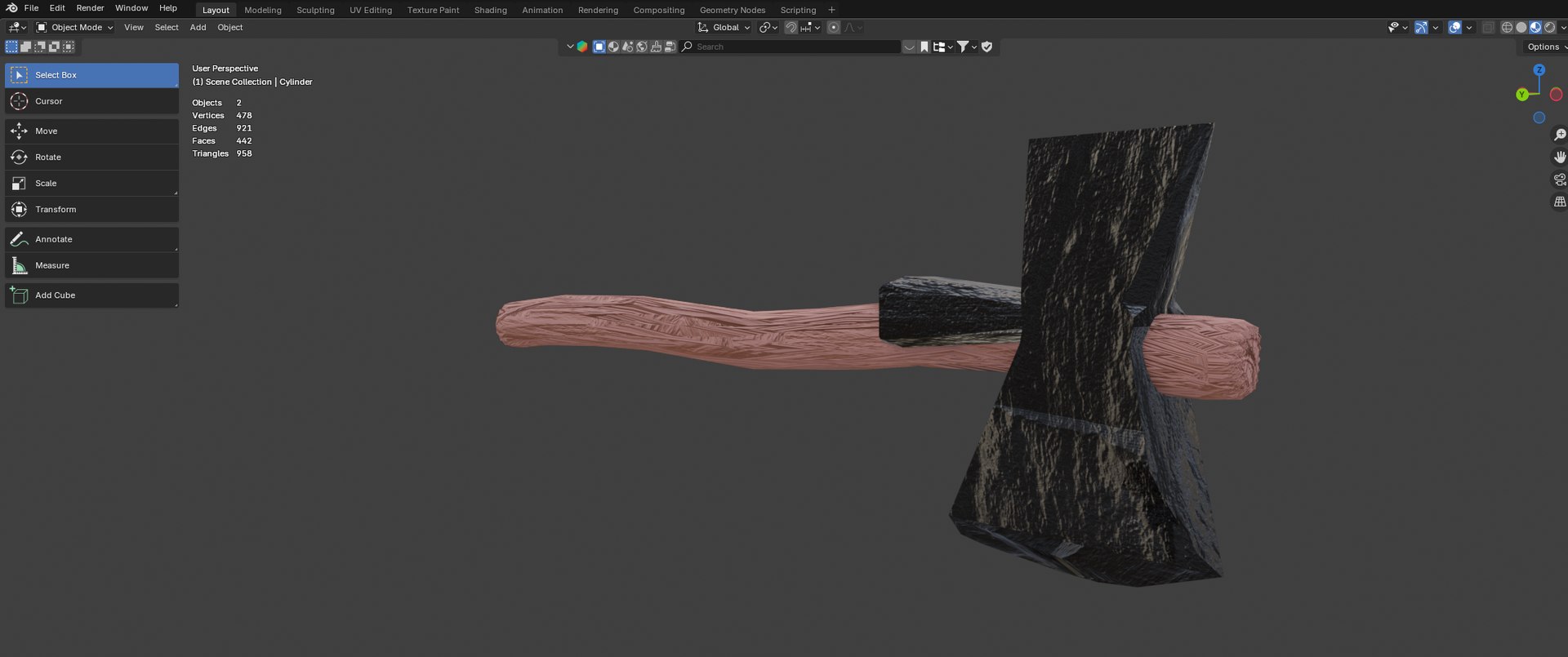 3D Hatchet 3D Model - TurboSquid 2391278