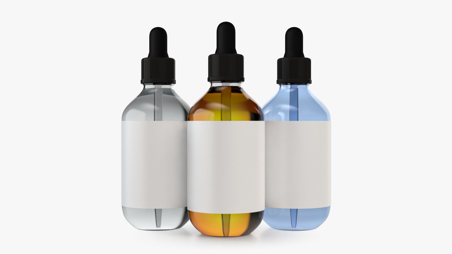 Medicine Spray Dropper Bottles Model - TurboSquid 1638211