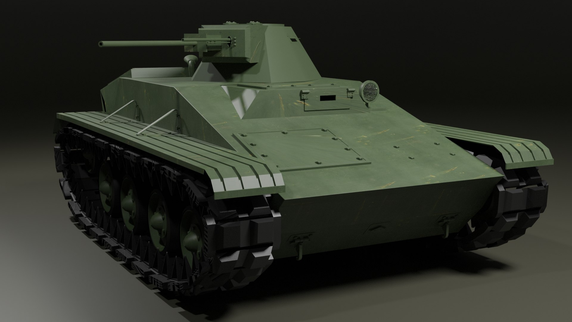 Tank T-60 Soviet Light Tank Model - TurboSquid 2184928