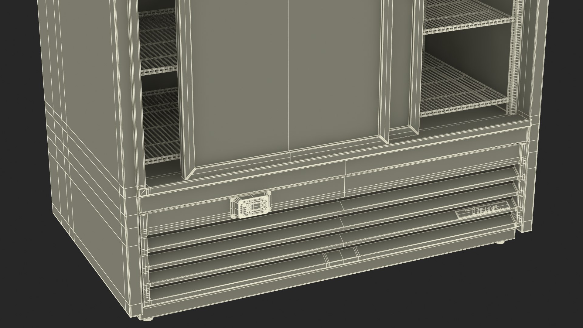 2 Door Commercial Merchandiser Refrigerator 3D model - TurboSquid 2152153