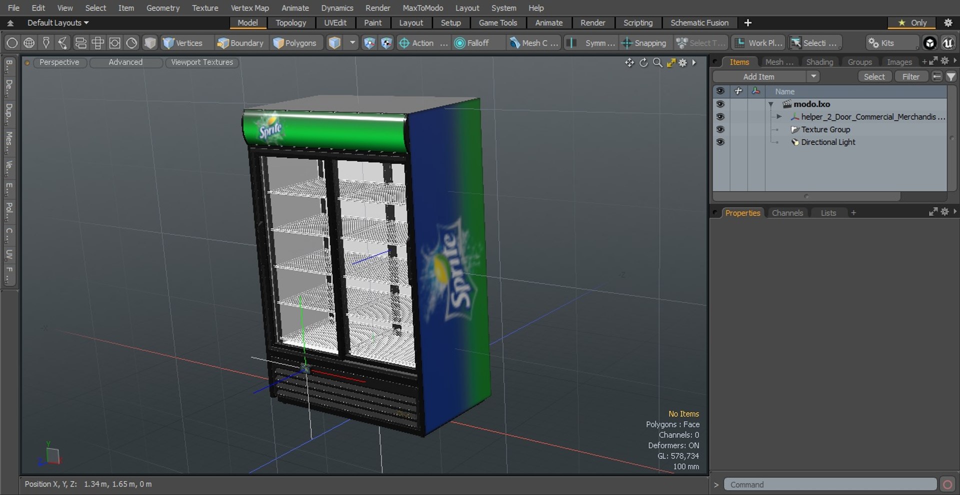 2 Door Commercial Merchandiser Refrigerator 3D Model - TurboSquid 2152153