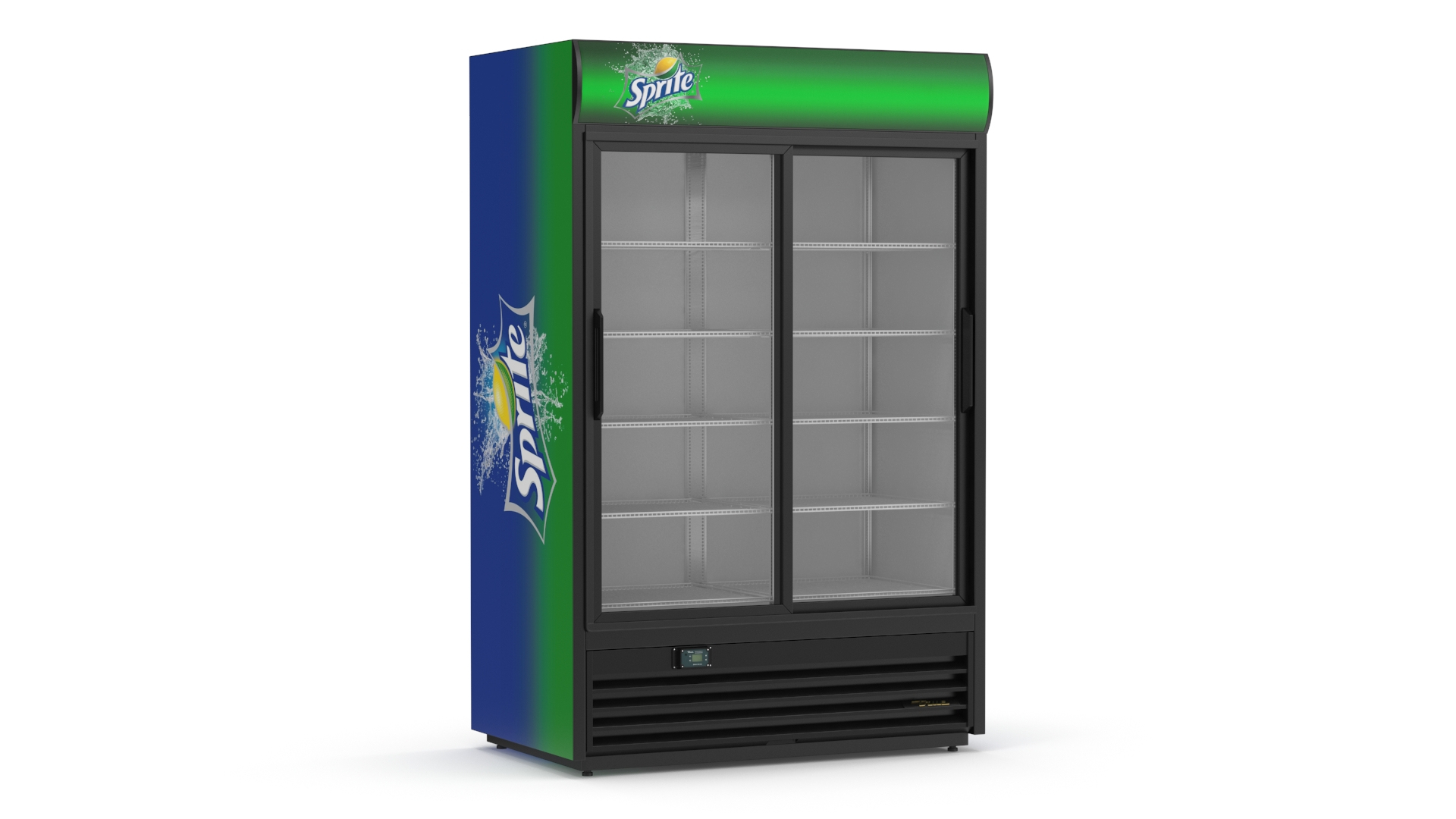 2 Door Commercial Merchandiser Refrigerator 3D Model - TurboSquid 2152153