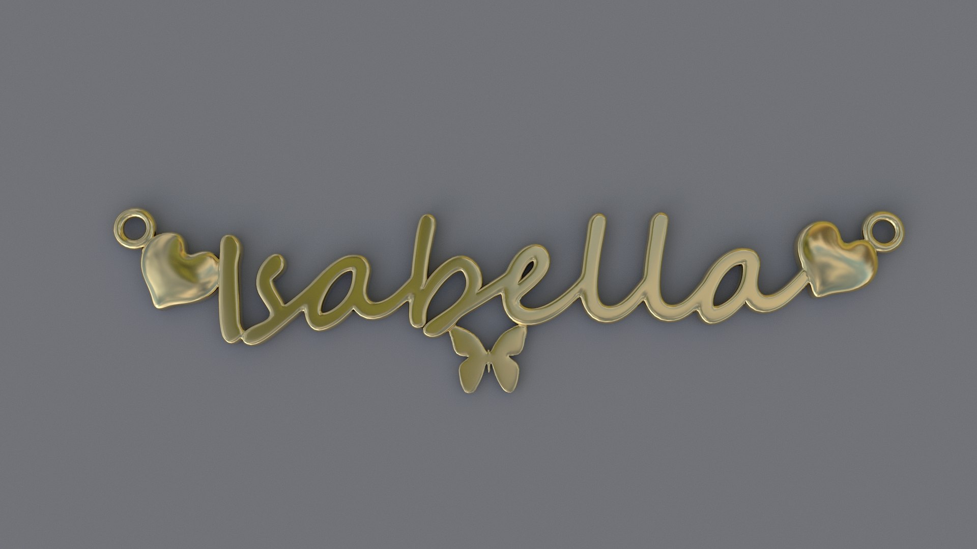 Jewelry Necklace Pendant Isabella 3D Print 3D Model - TurboSquid 2328597