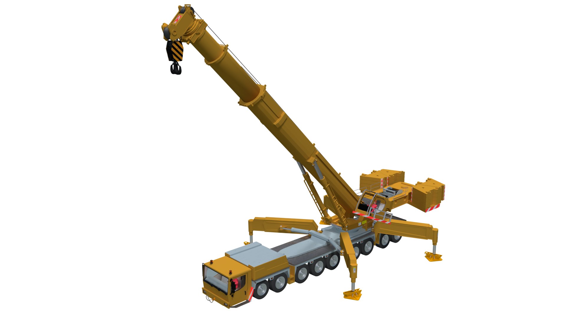 Mobile Crane 3D Model - TurboSquid 1222939