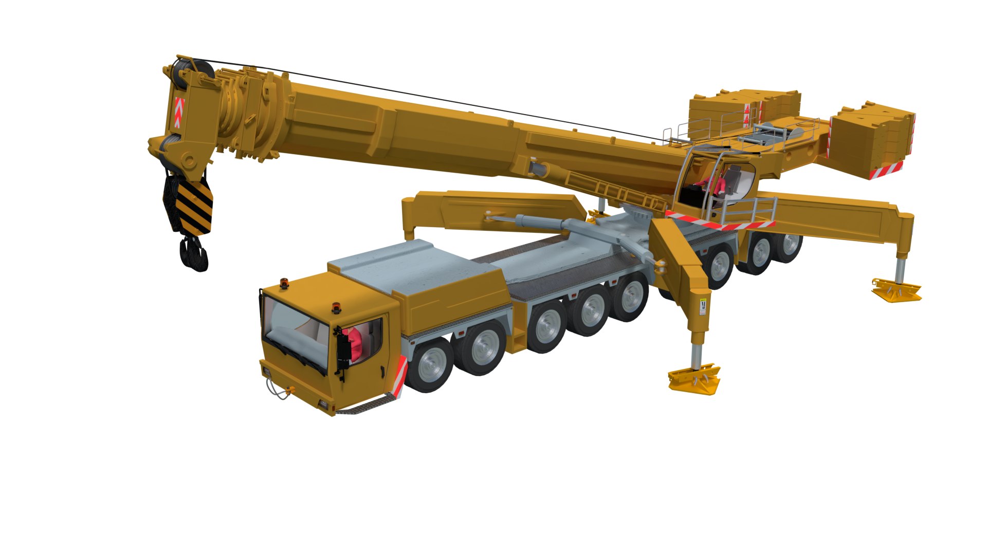 Mobile Crane 3D Model - TurboSquid 1222939