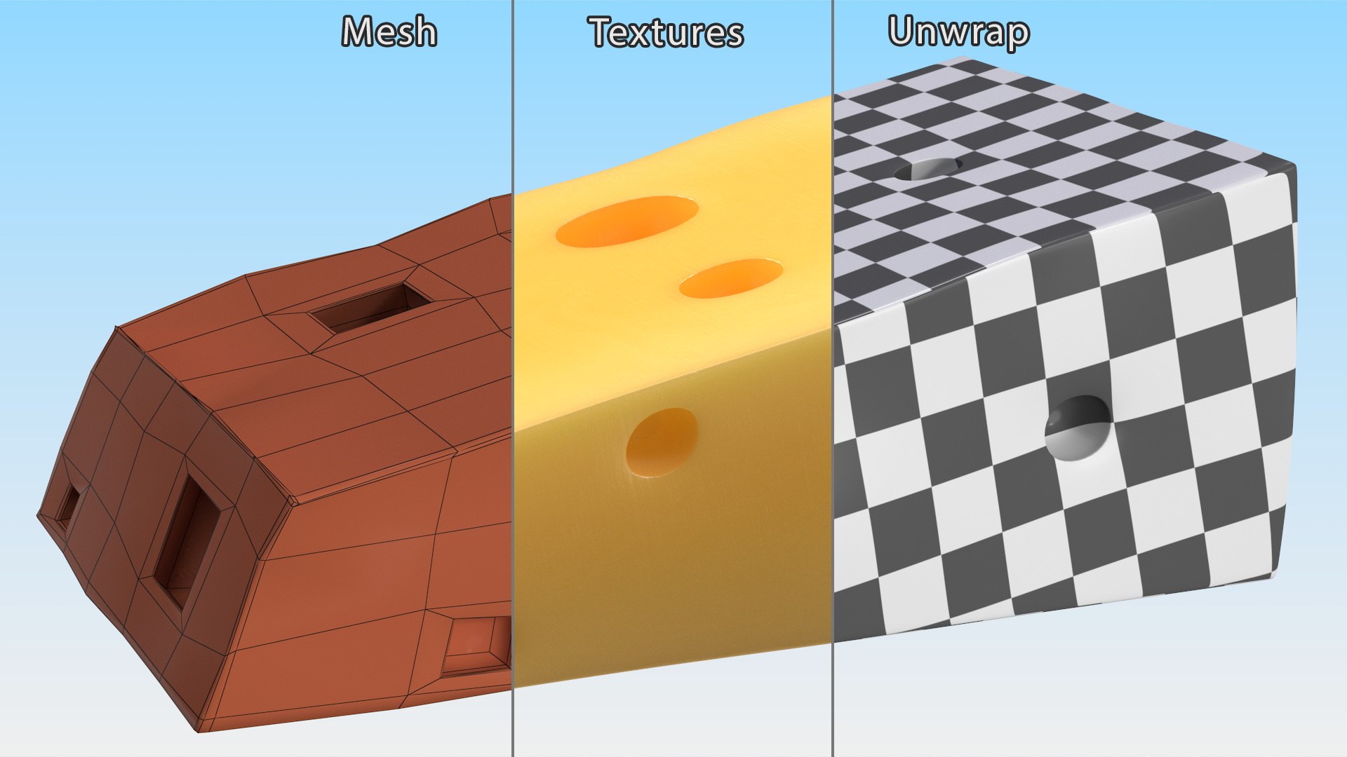 Swiss Cheese Block 3D Model - TurboSquid 2219841