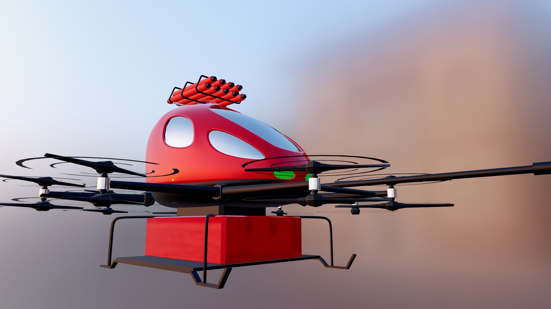 Firefighting Drones 3D Model - TurboSquid 2182151