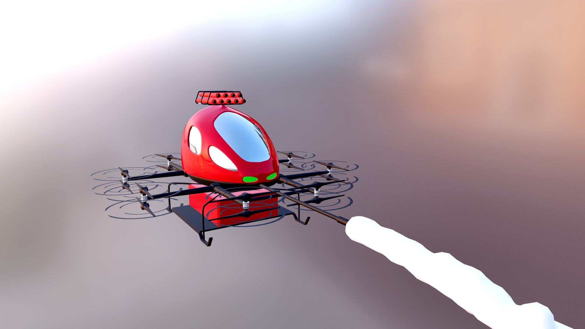 Firefighting Drones 3D Model - TurboSquid 2182151