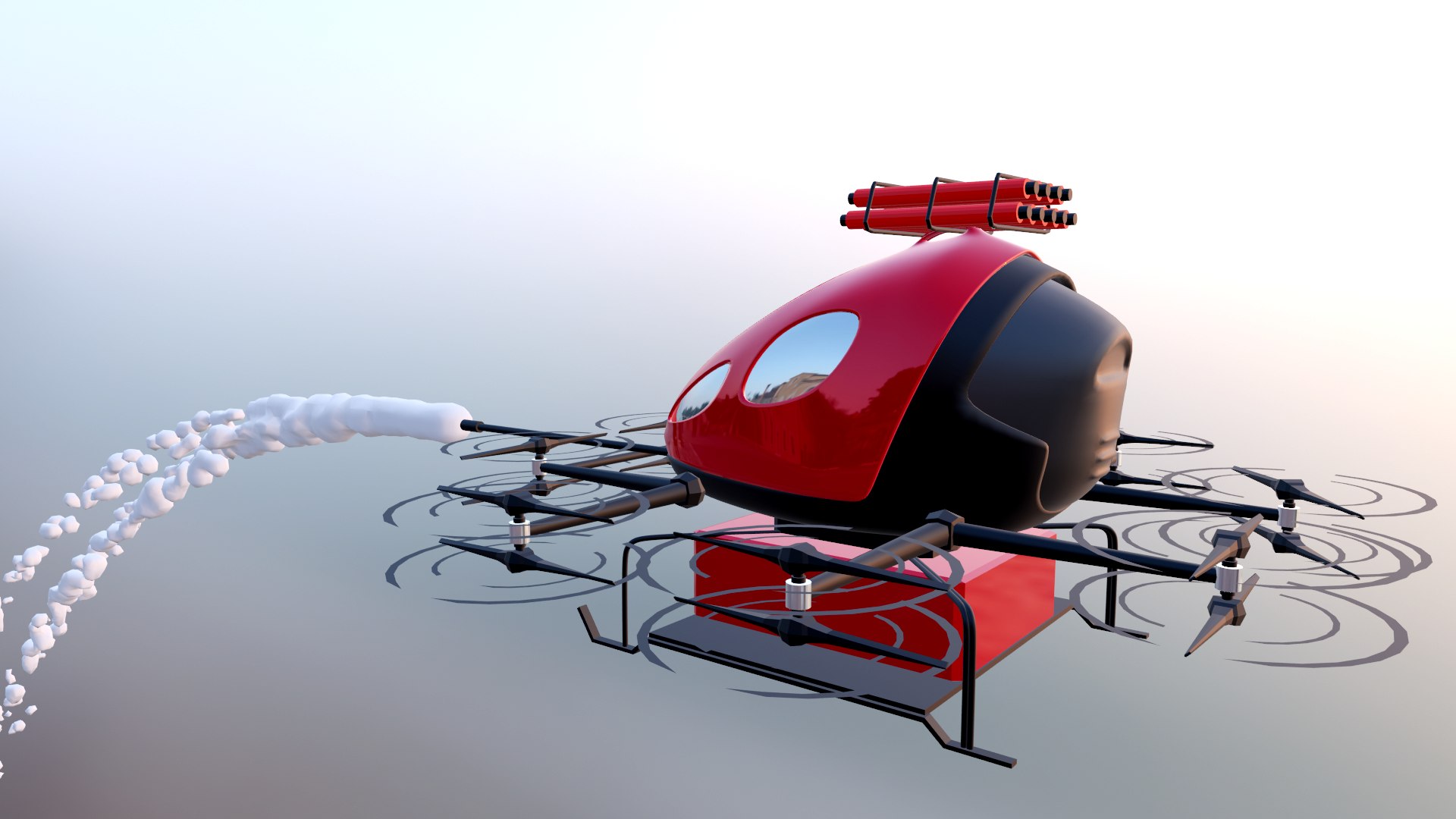 Firefighting Drones 3D Model - TurboSquid 2182151