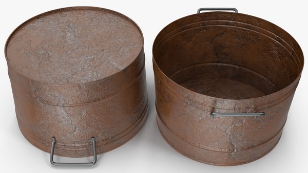 3D model Rusty Metal Container Set - TurboSquid 1778902