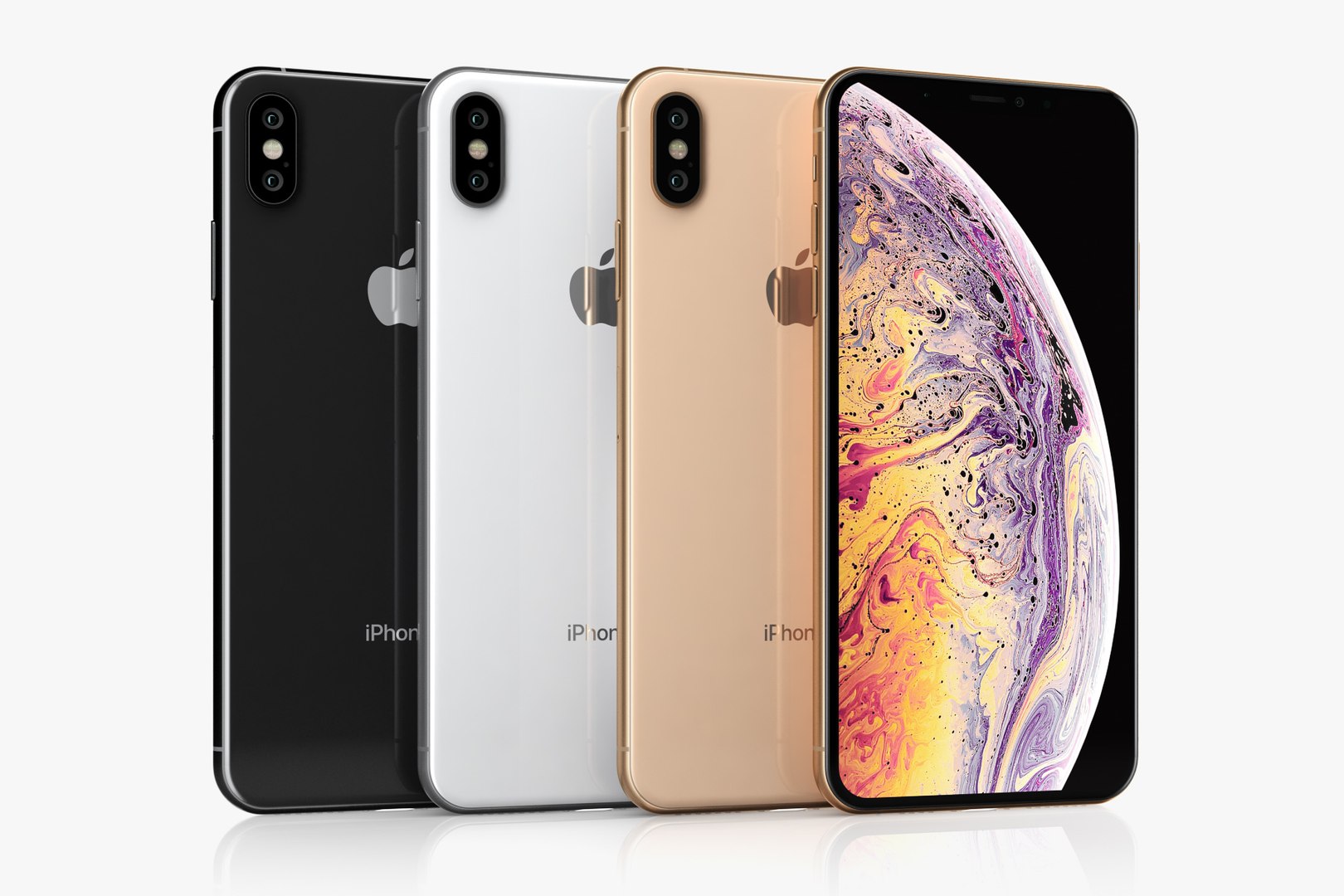 3D Apple Iphone Xs Color Model - TurboSquid 1328570