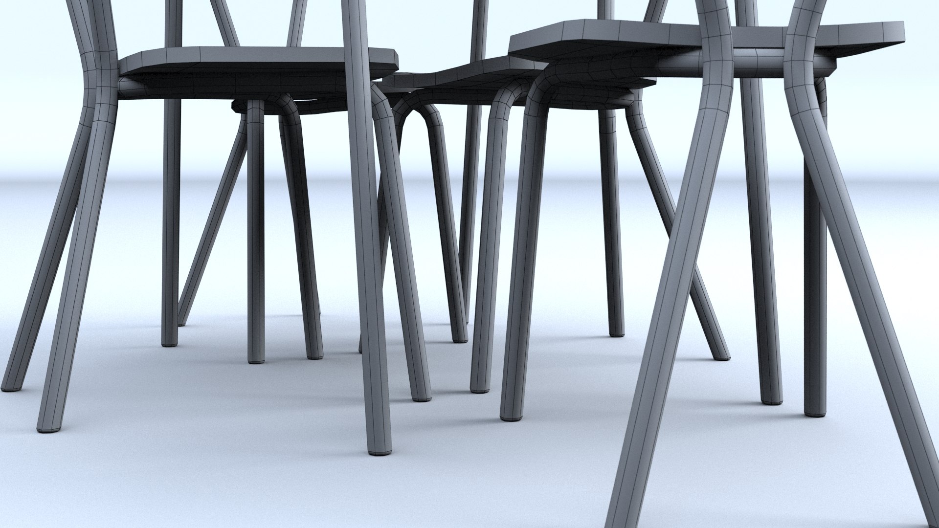 3D Formica Table and Chairs model - TurboSquid 2109632