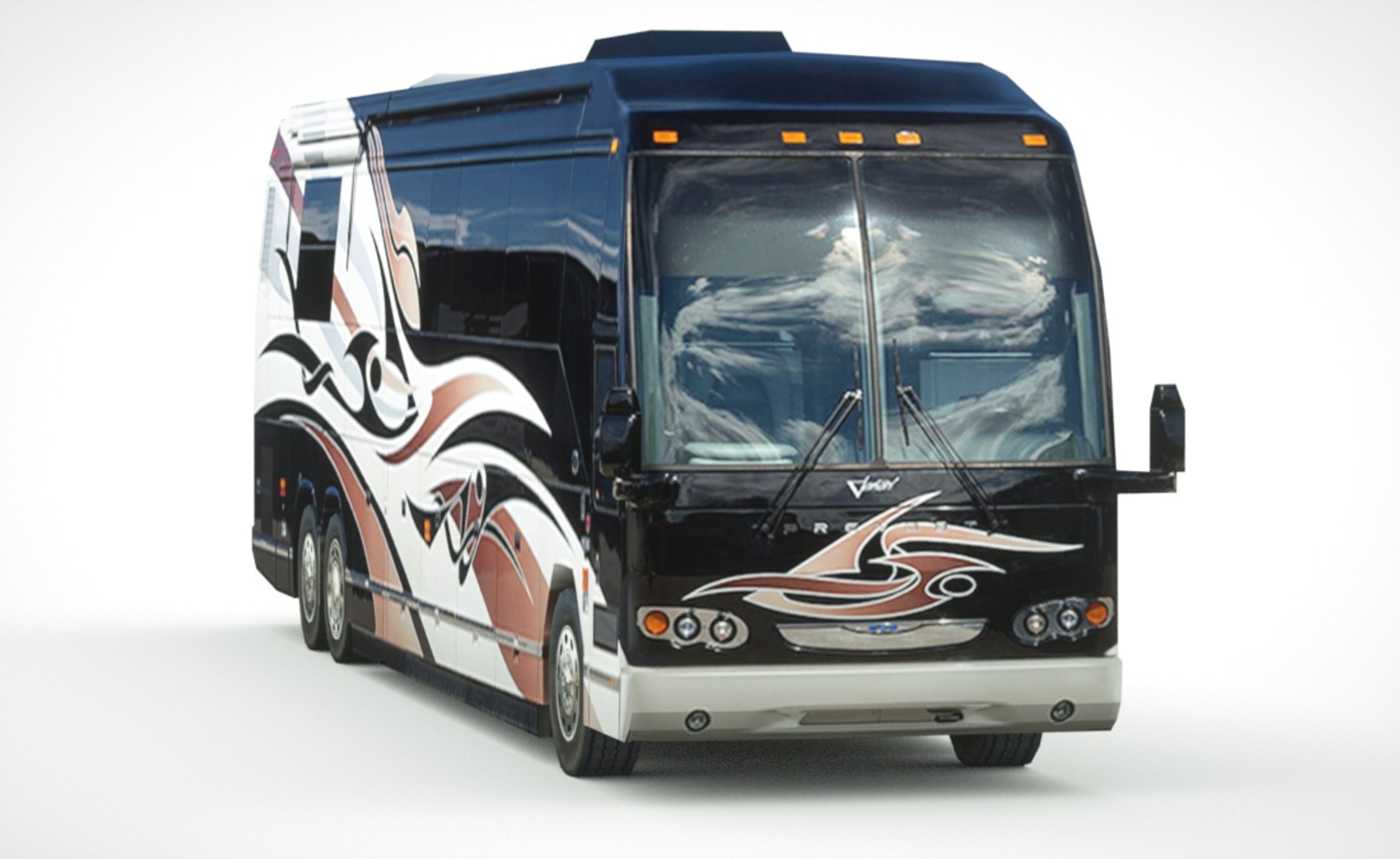 3D Model Ultra-lowpoly Camper Prevost - TurboSquid 1156554