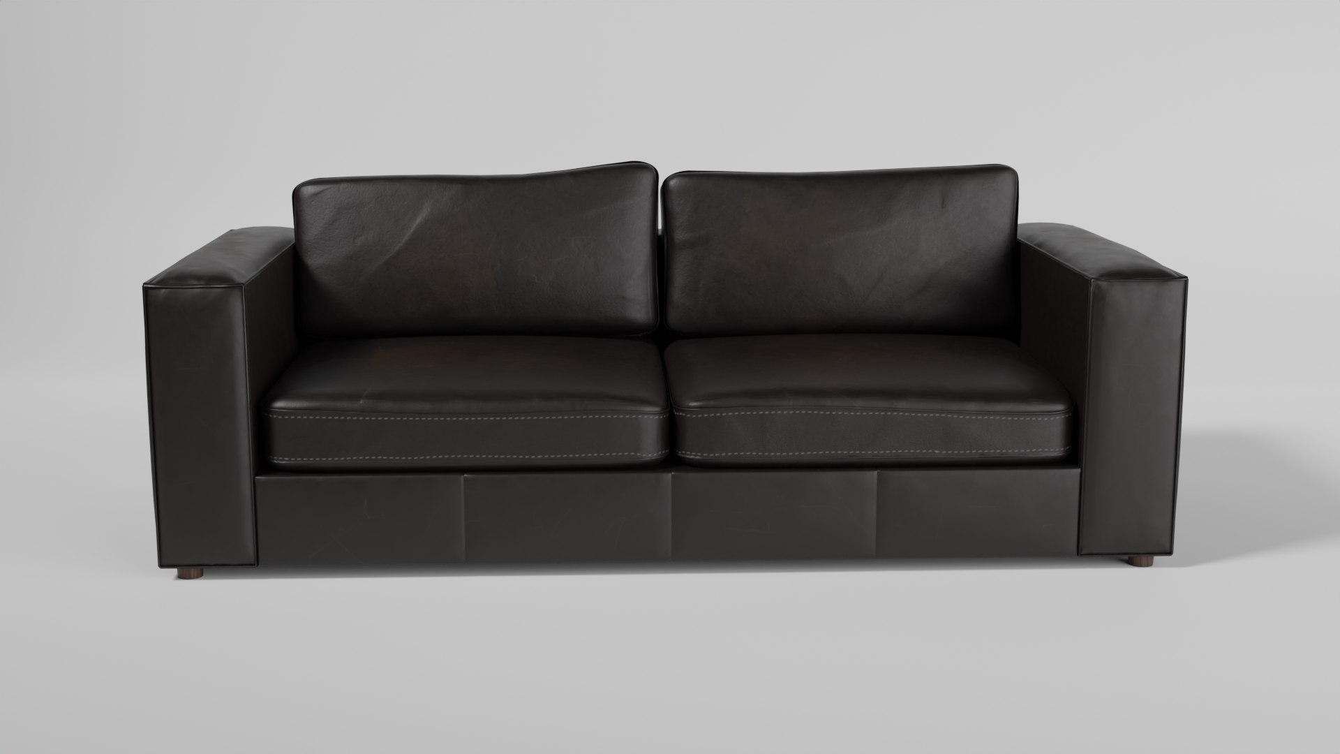 3D Leather Couch model - TurboSquid 2092043