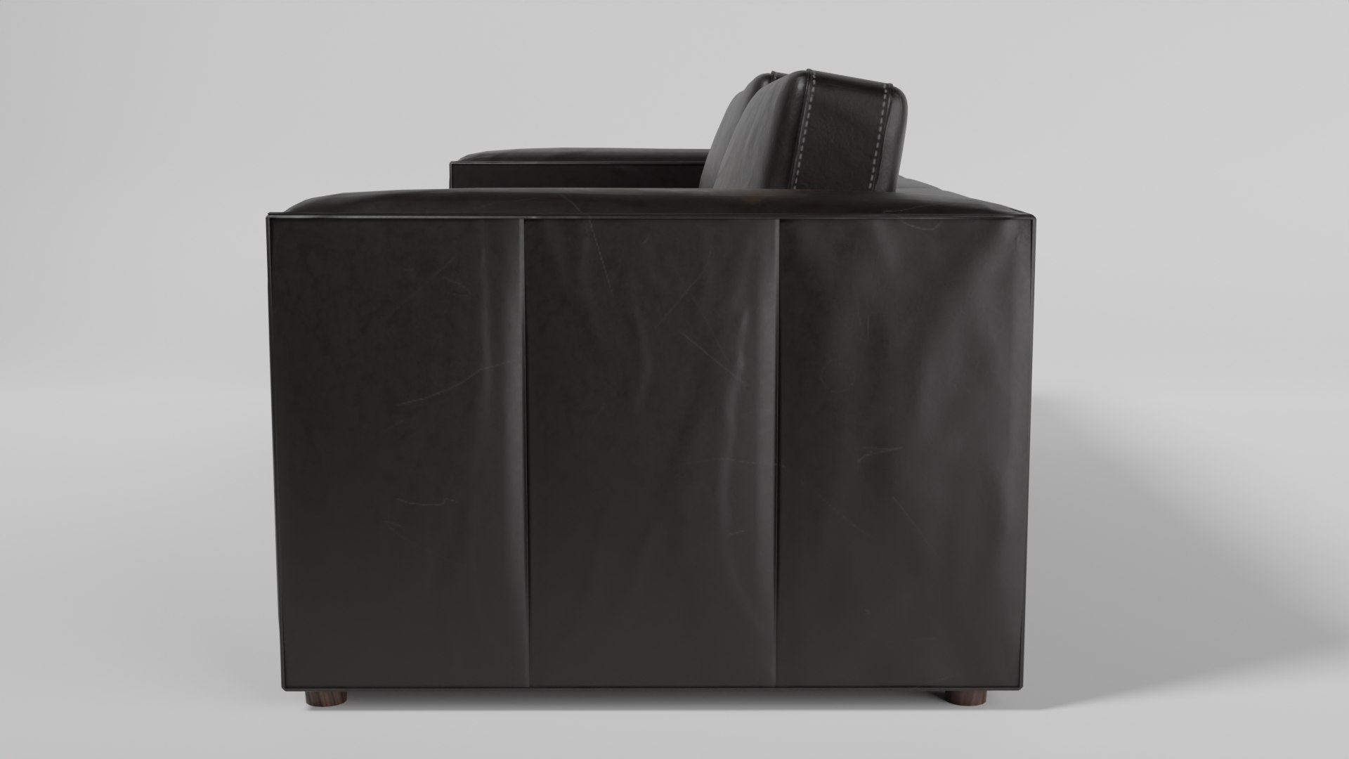 3D Leather Couch model - TurboSquid 2092043