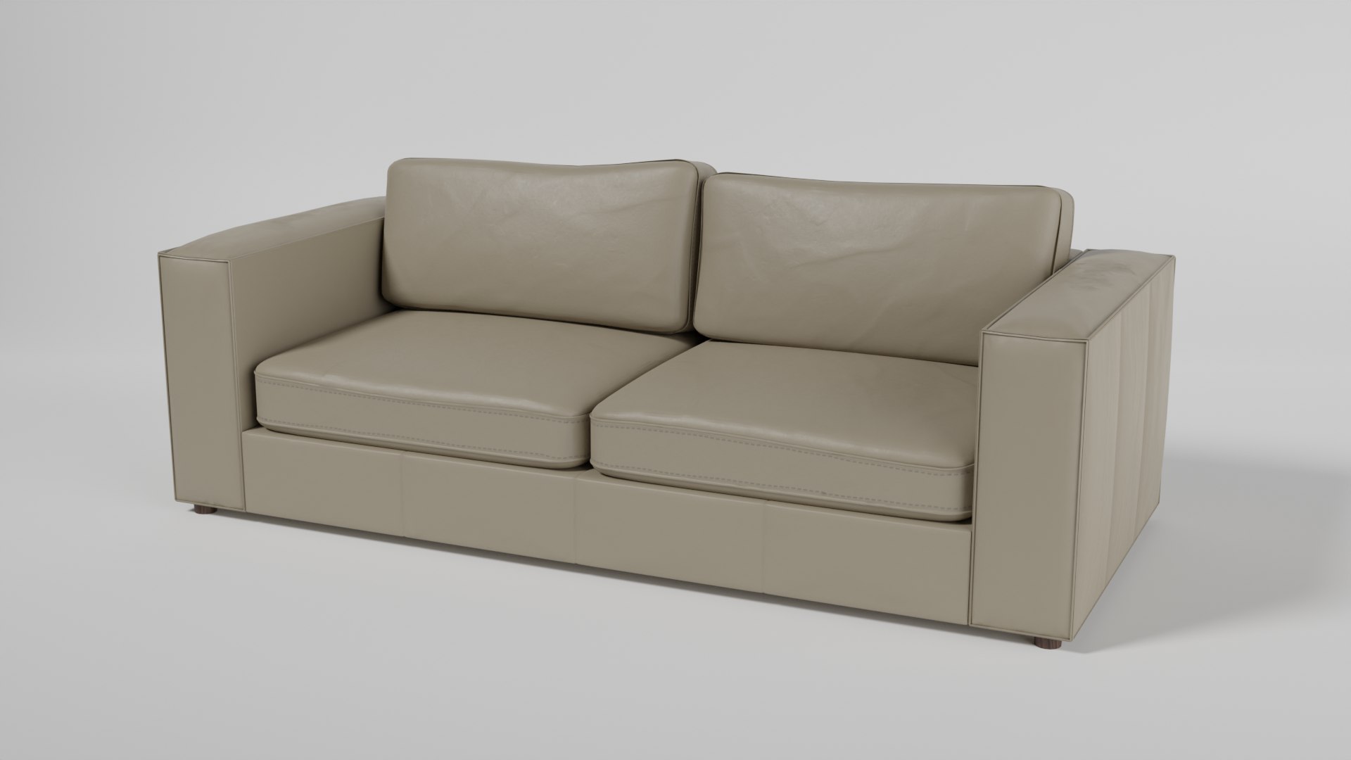 3D Leather Couch model - TurboSquid 2092043