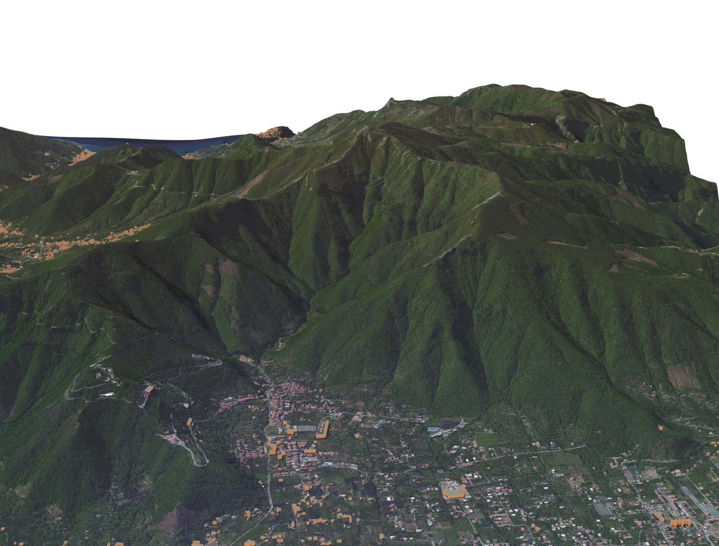 Italy Mountain Landscape Model - TurboSquid 1607386