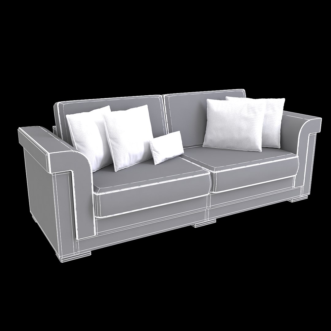 3ds max couch sofa