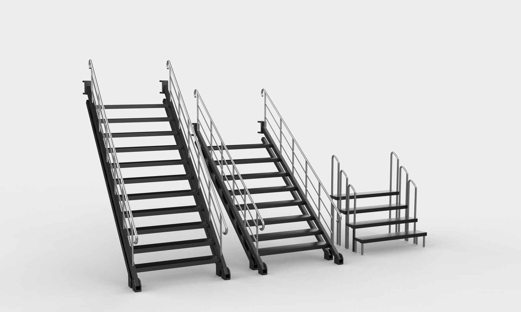 modelo 3d Modelo 3D de escaleras de acero - TurboSquid 2518006