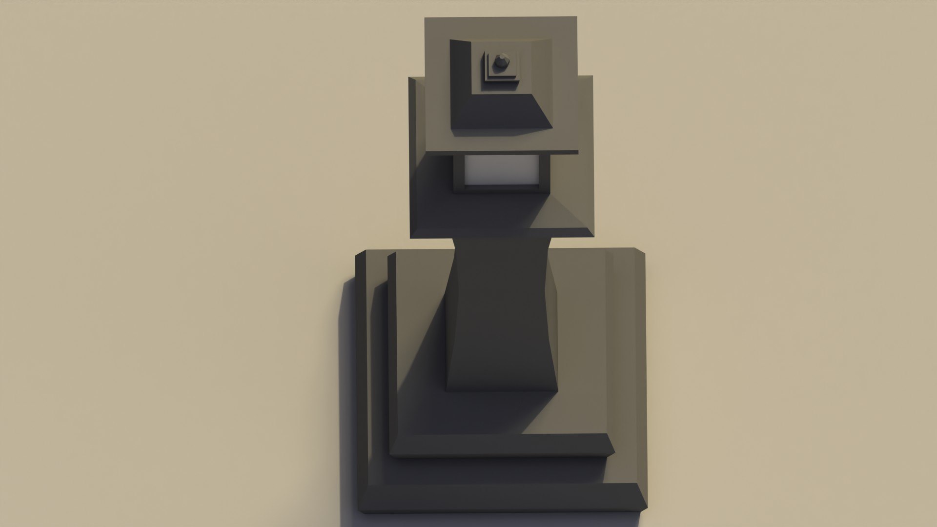 3D Low Poly Japanese Lamp Post 2 Model - TurboSquid 2102214