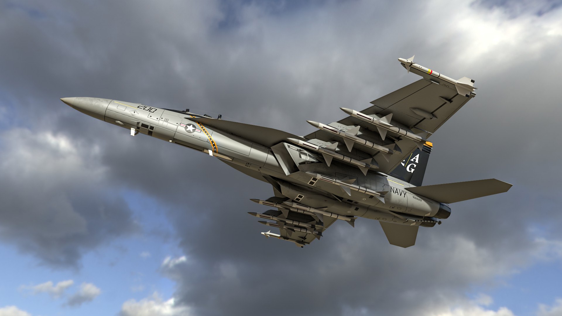 F-18F Super Hornet Model - TurboSquid 1751391