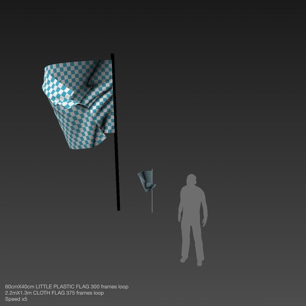 3d waving flag animations