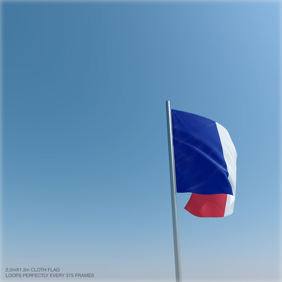 3d waving flag animations