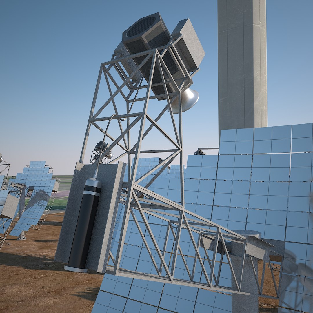 Solar Power Plant 3d Model