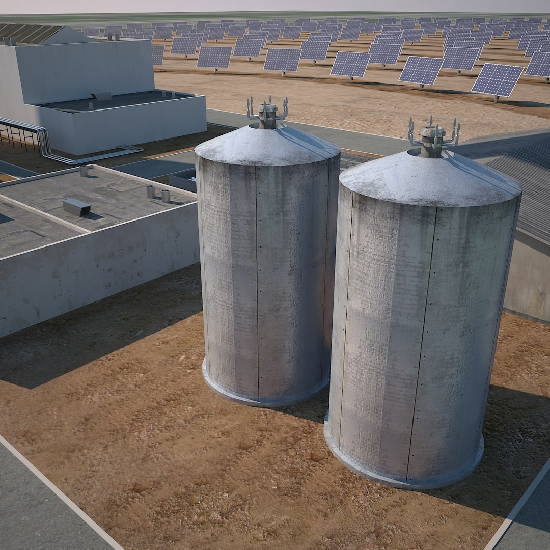 Solar Power Plant 3d Model
