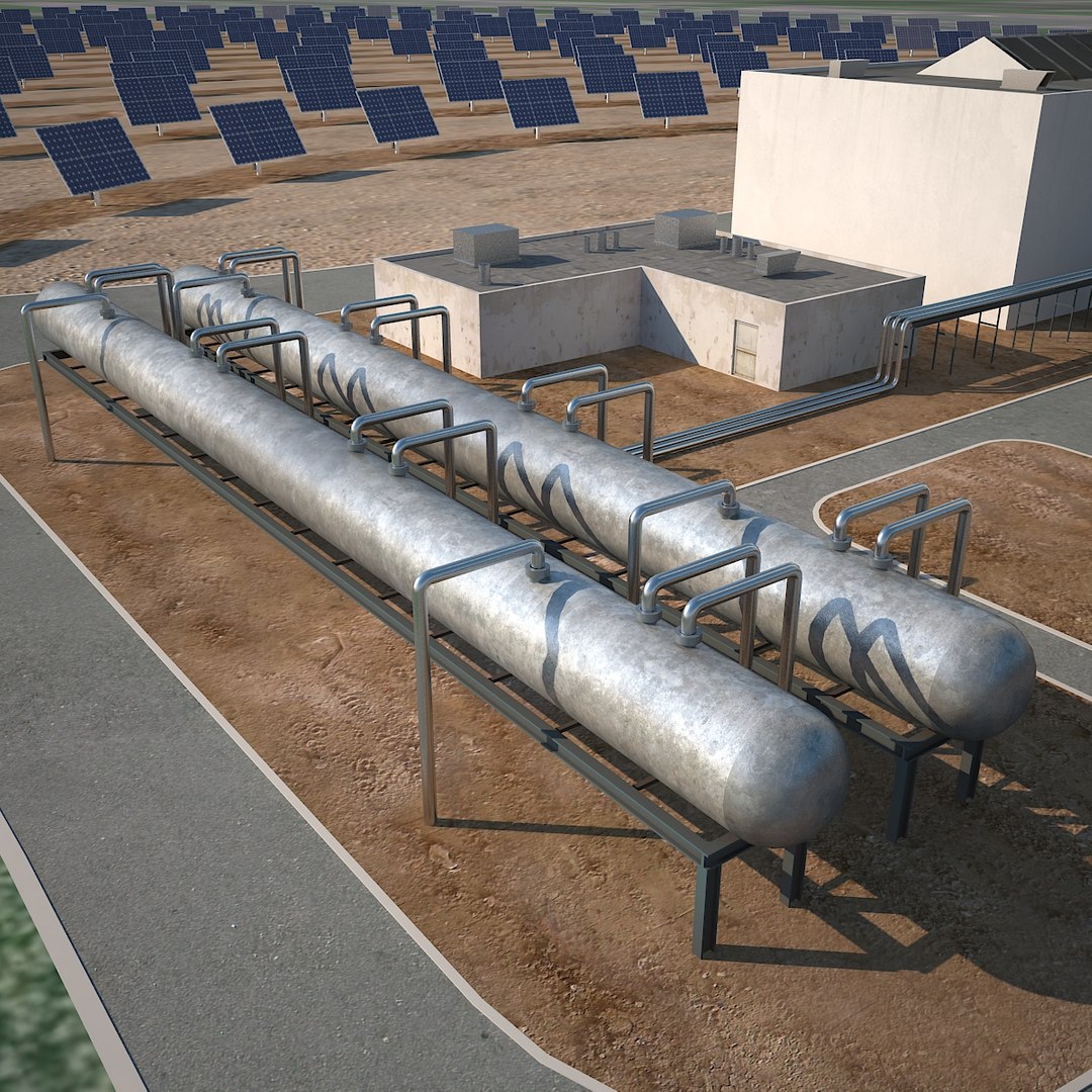 Solar Power Plant 3d Model