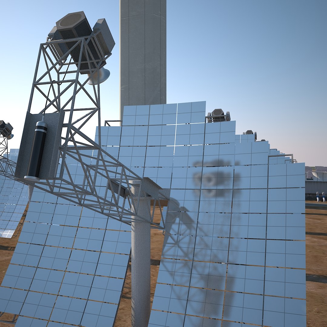 Solar Power Plant 3d Model
