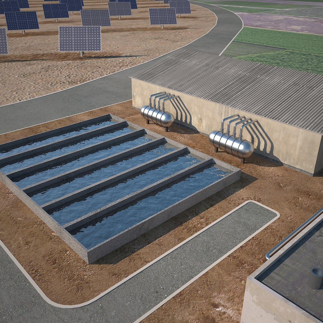Solar Power Plant 3d Model