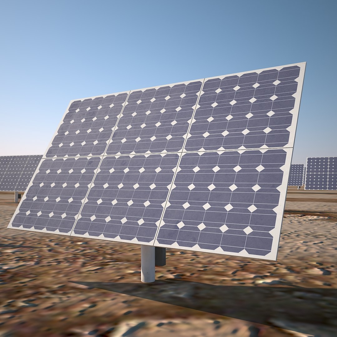 Solar Power Plant 3d Model