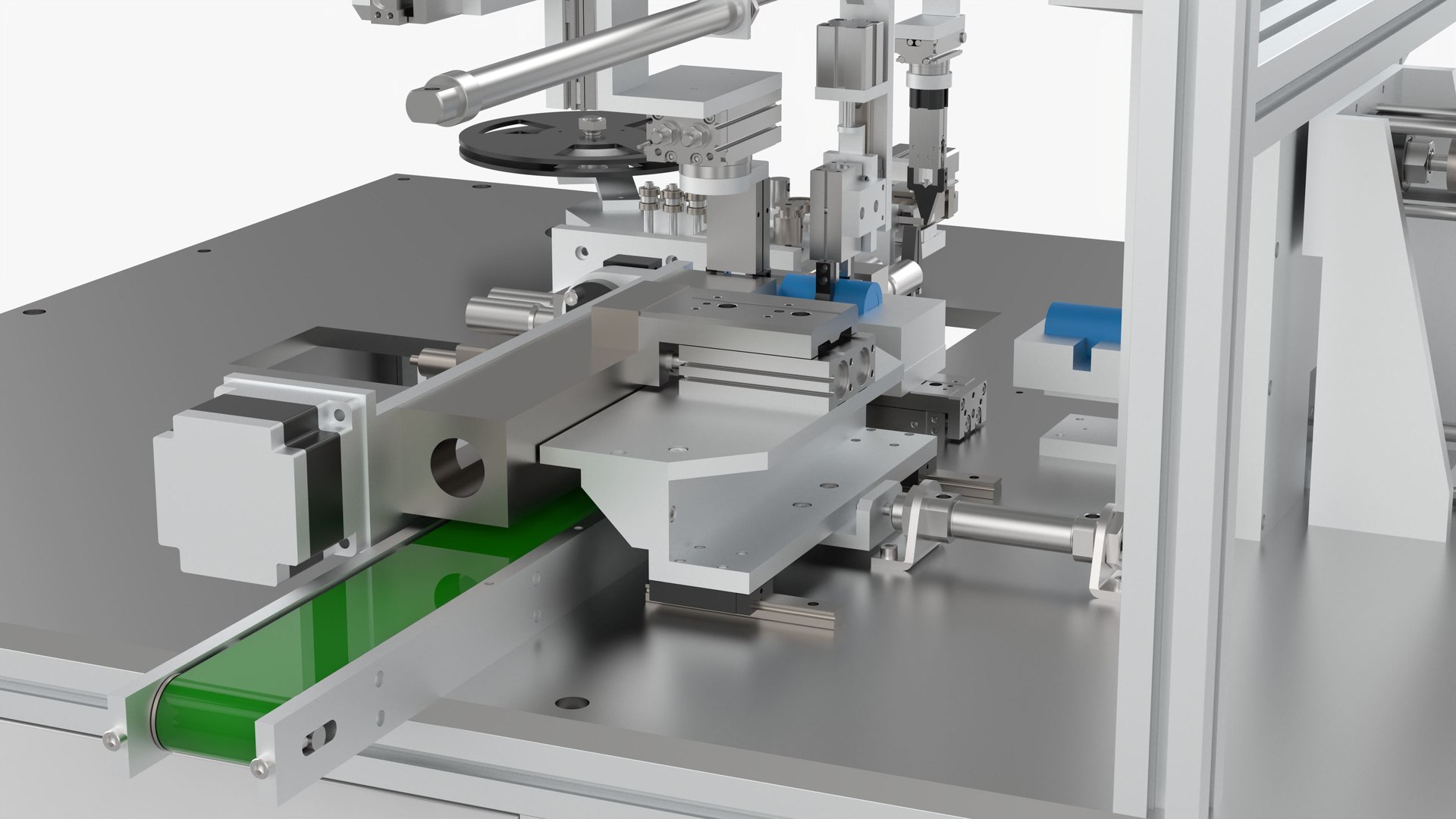Automatic Cylindrical Battery Cutting Folding And Welding Machine 3D ...