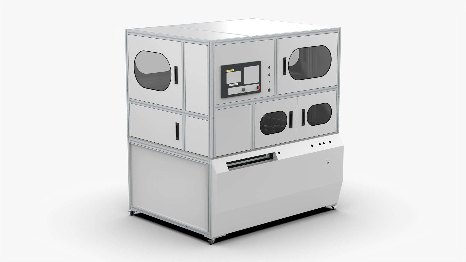 Automatic Cylindrical Battery Cutting Folding And Welding Machine 3D ...